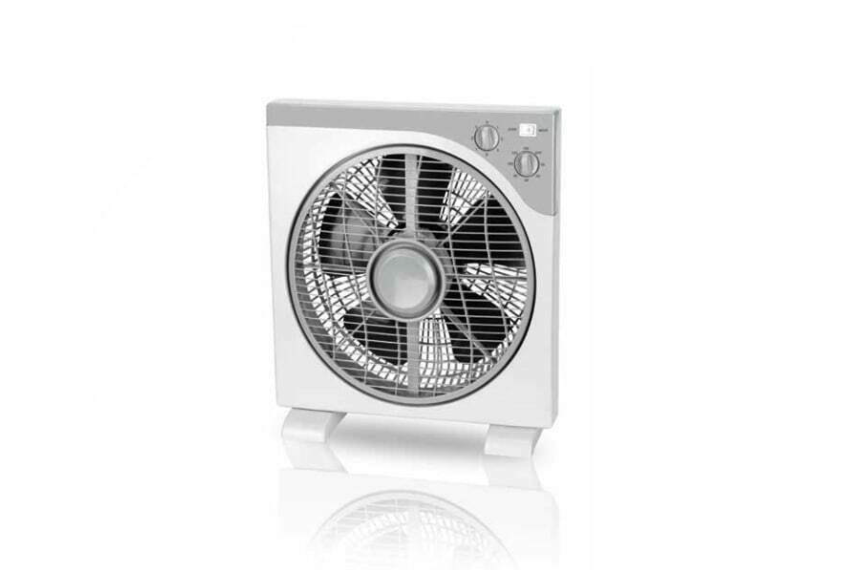 Lineme 02-00105 Ανεμιστήρας Box Fan 40W Διαμέτρου 30cm White/Grey - E ...